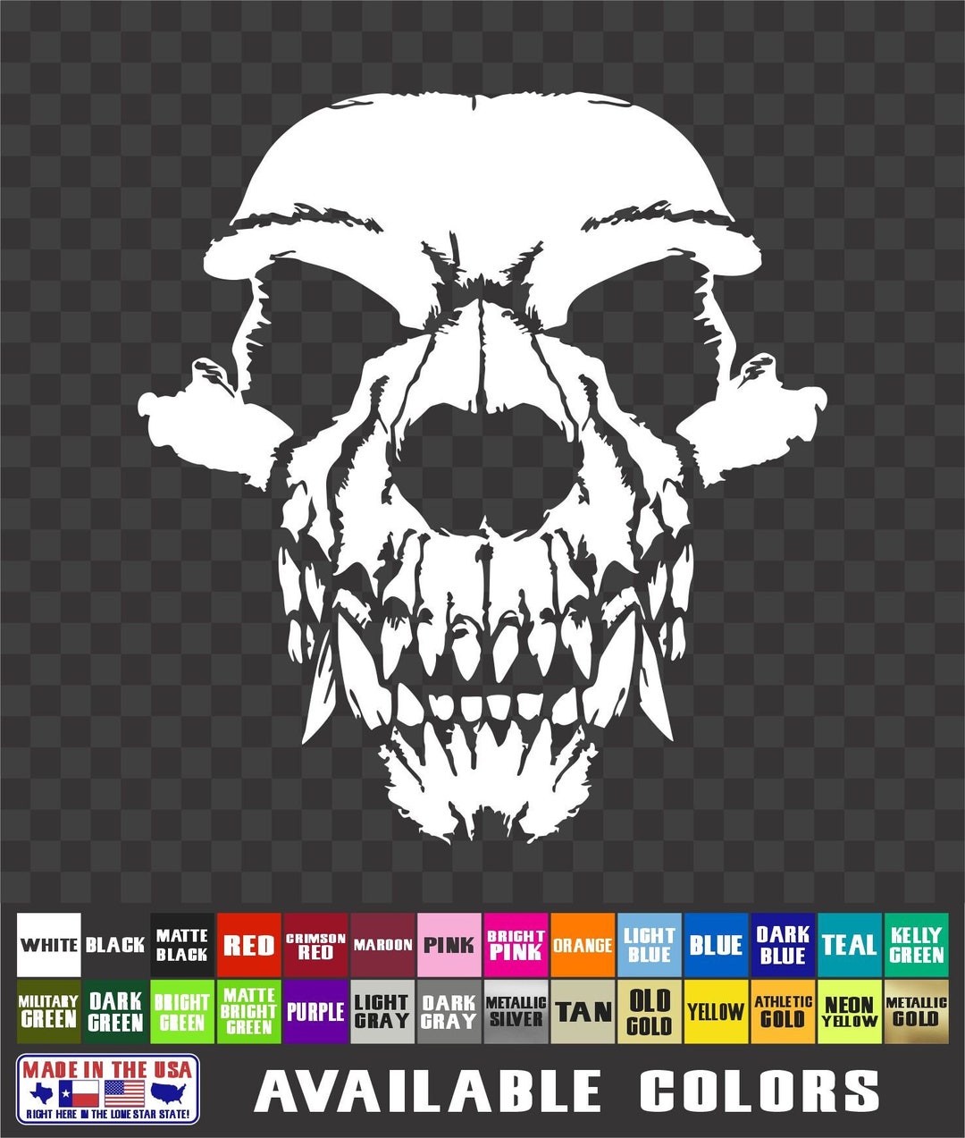 Coyote SKULL Sticker Predator Hunter Decal Varmint Hunting K-9 Cut ...