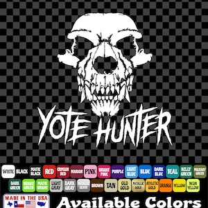 Coyote SKULL Sticker Predator Hunter Decal Varmint Hunting K-9 Cut Vinyl Car - Etsy