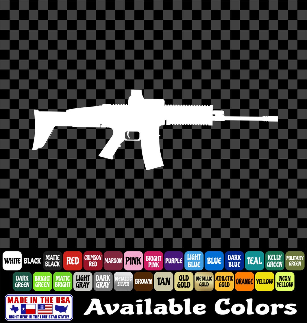 ASSAULT Rifle Sticker AR Machine Gun SOPMOD Vinyl Switch Decal Tactical ...