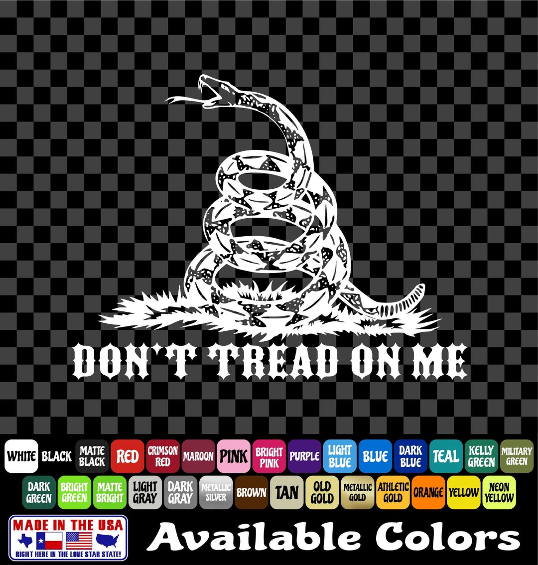 Don't Tread Rattlesnake Decal 2A Rights Gadsden Flag 2nd Amendment ...