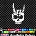 Skeleton Hand Metal Horns Sticker Rock & Roll Skull Vinyl Fun Window ...