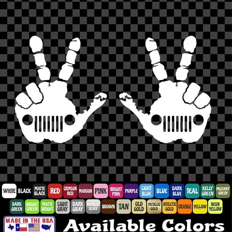 Jeep Wave Sticker - Etsy