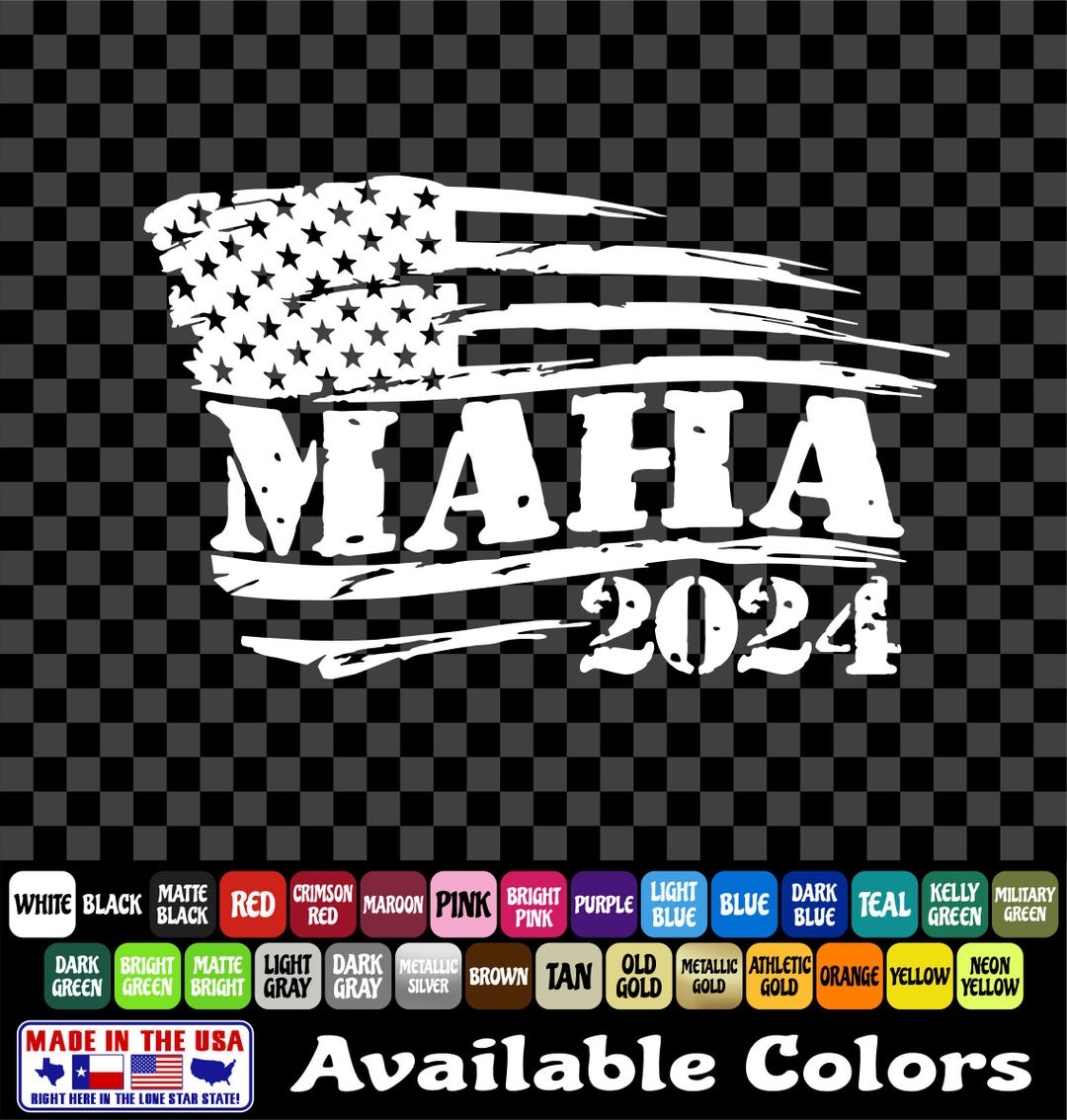 RFK Jr, TRUMP 2024 and Make America Healthy Again Vinyl Decal Car Truck ...