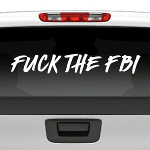 F& the FBI Sticker Vinyl Decal Car Truck - Etsy