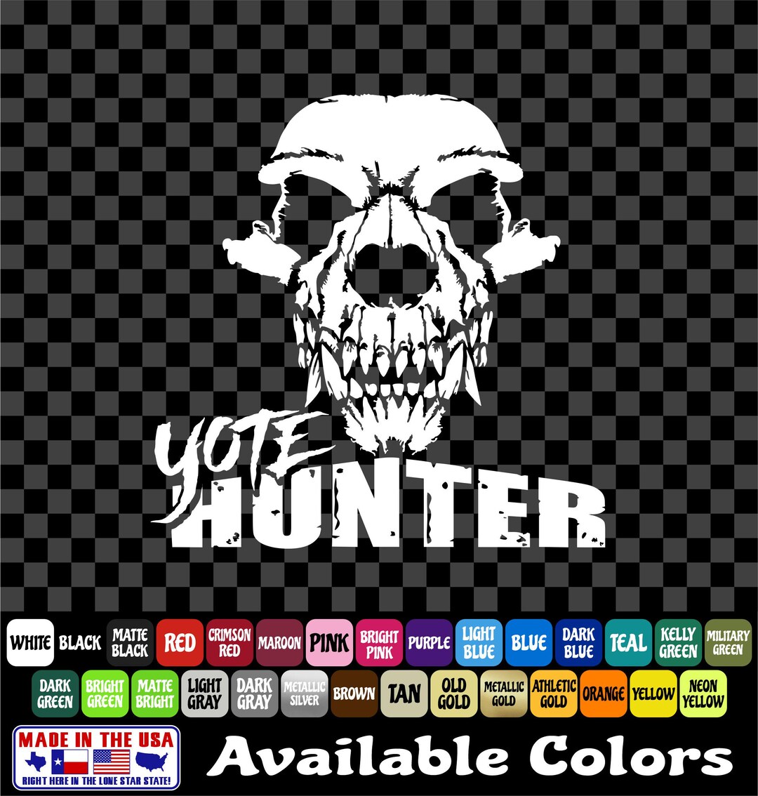 Coyote SKULL Sticker Predator Hunter Decal Varmint Hunting K-9 Cut Vinyl Car - Etsy