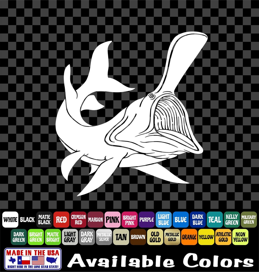 Spoonbill Paddlefish Snagging Decal Bowfishing Fishing River Fish Vinyl ...