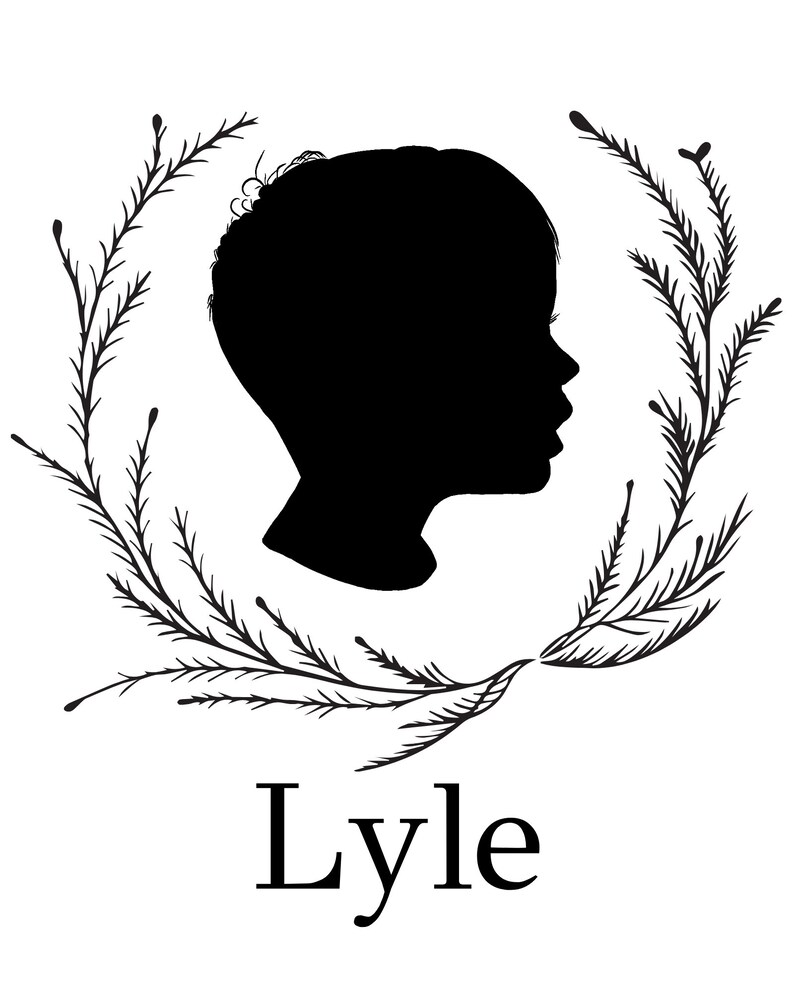 Custom Silhouette Picture |mistletoe Frame | Digital File 8x10 & 5x7 - Etsy