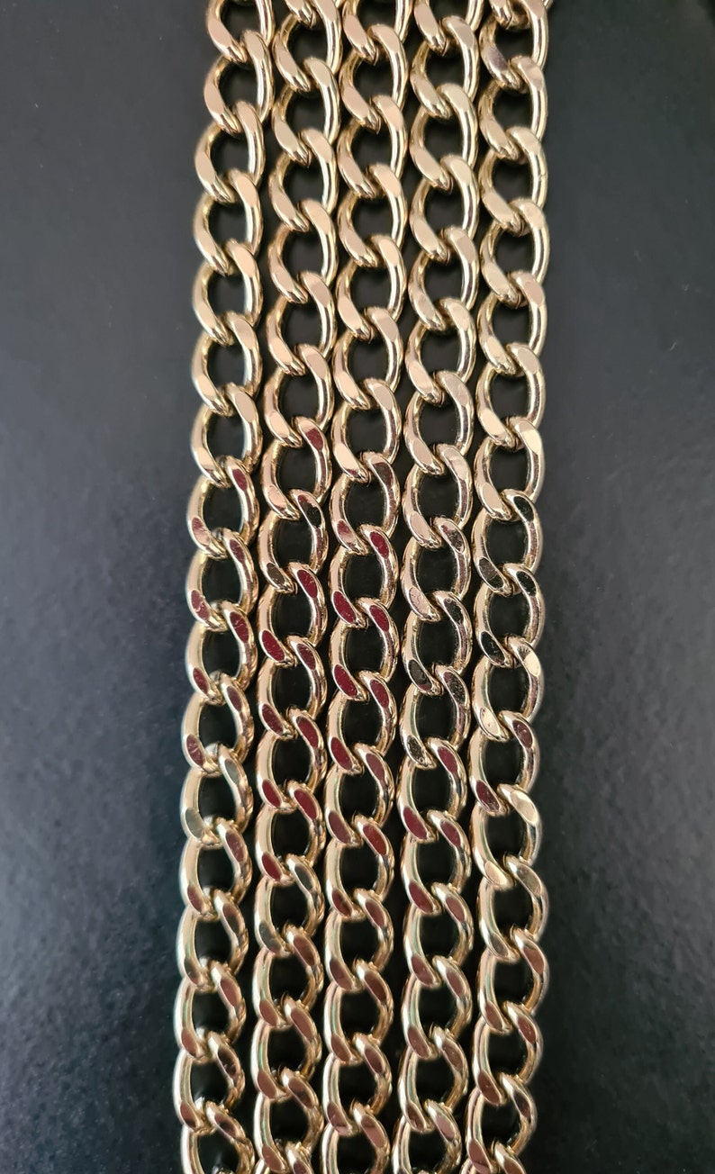 Gold 8mm Diamond Cut Curb Chain - Choose Length. - Etsy