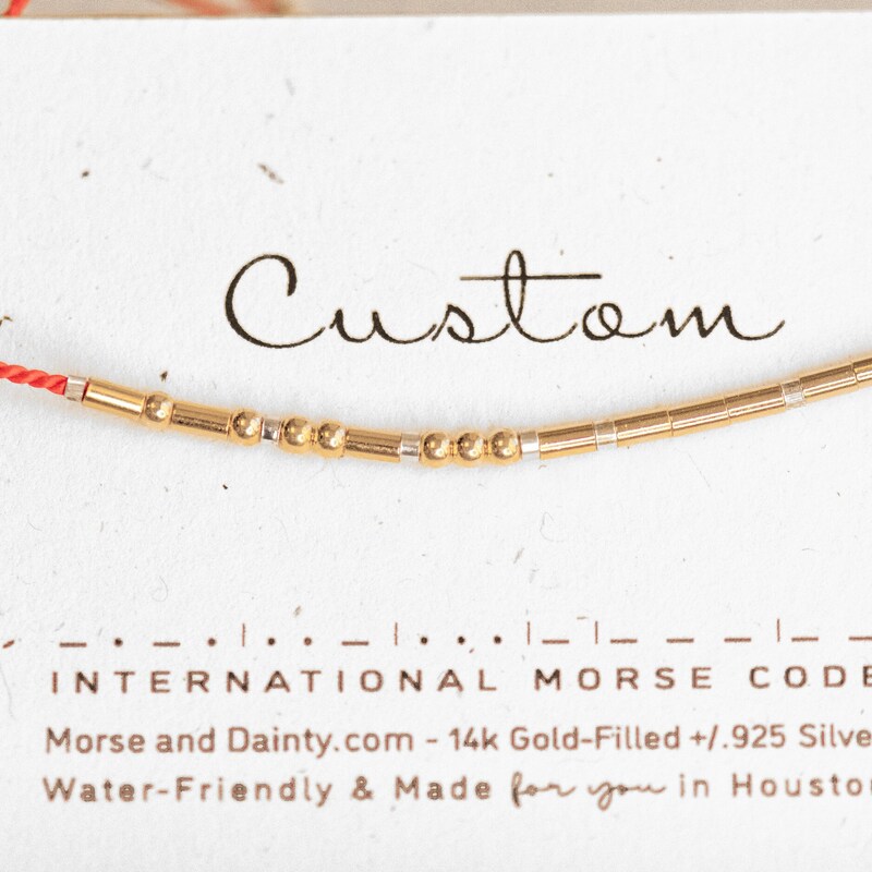 Morse Code Bracelet - Etsy