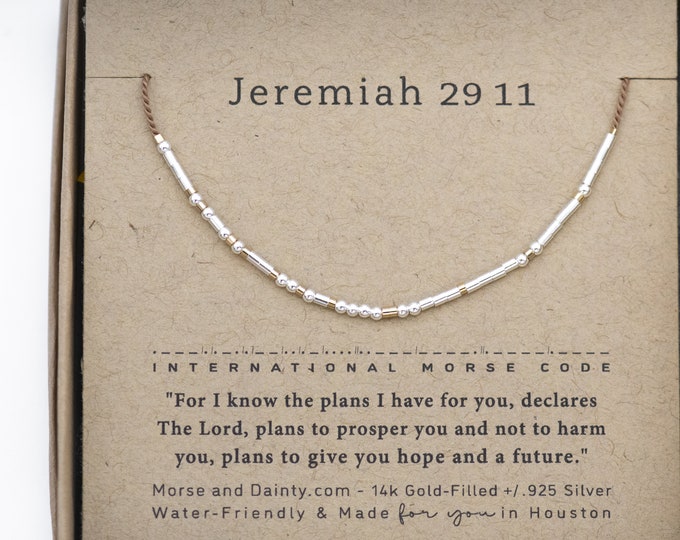 CUSTOM Bible Verse Morse Code Bracelet - Etsy