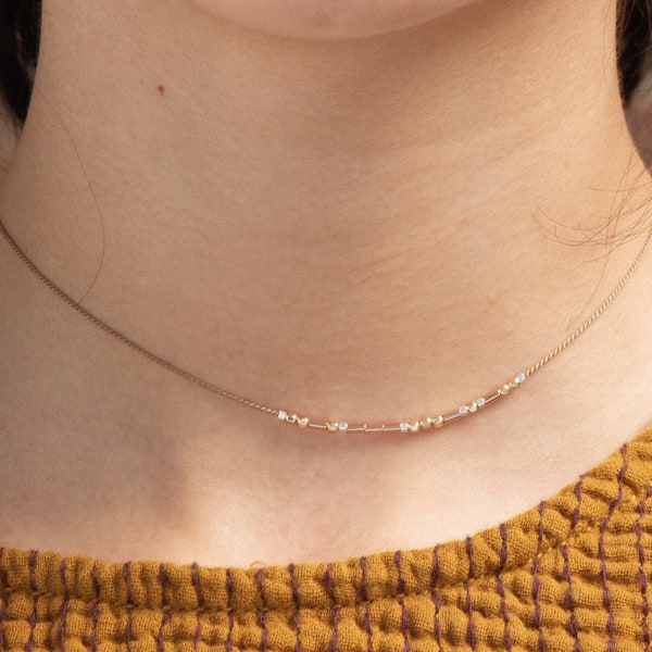 Custom Morse Code Necklace - Make Your Own Morse Code Necklace