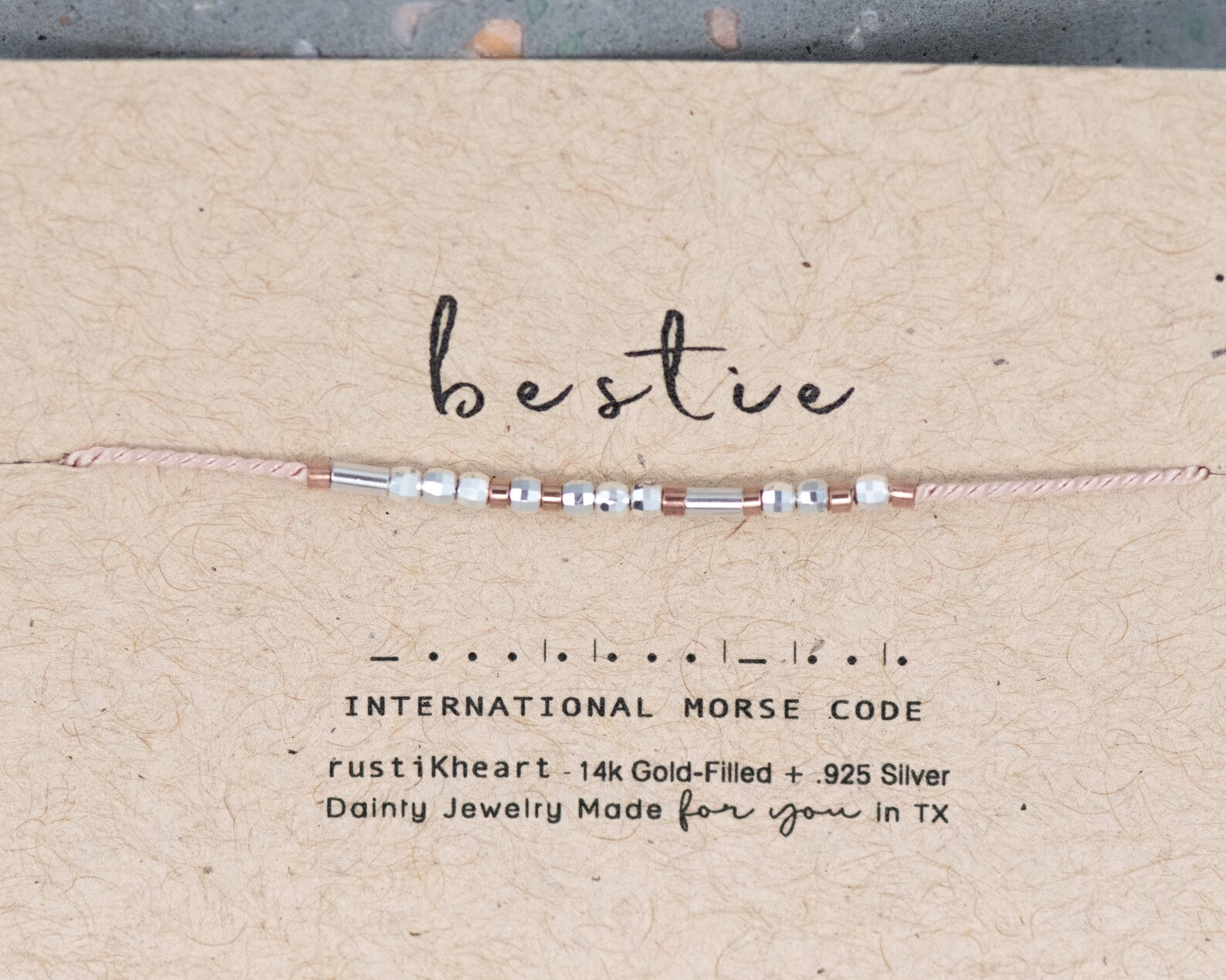 Bestie Morse Code Bracelet Bestie T Bracelet Sterling Etsy