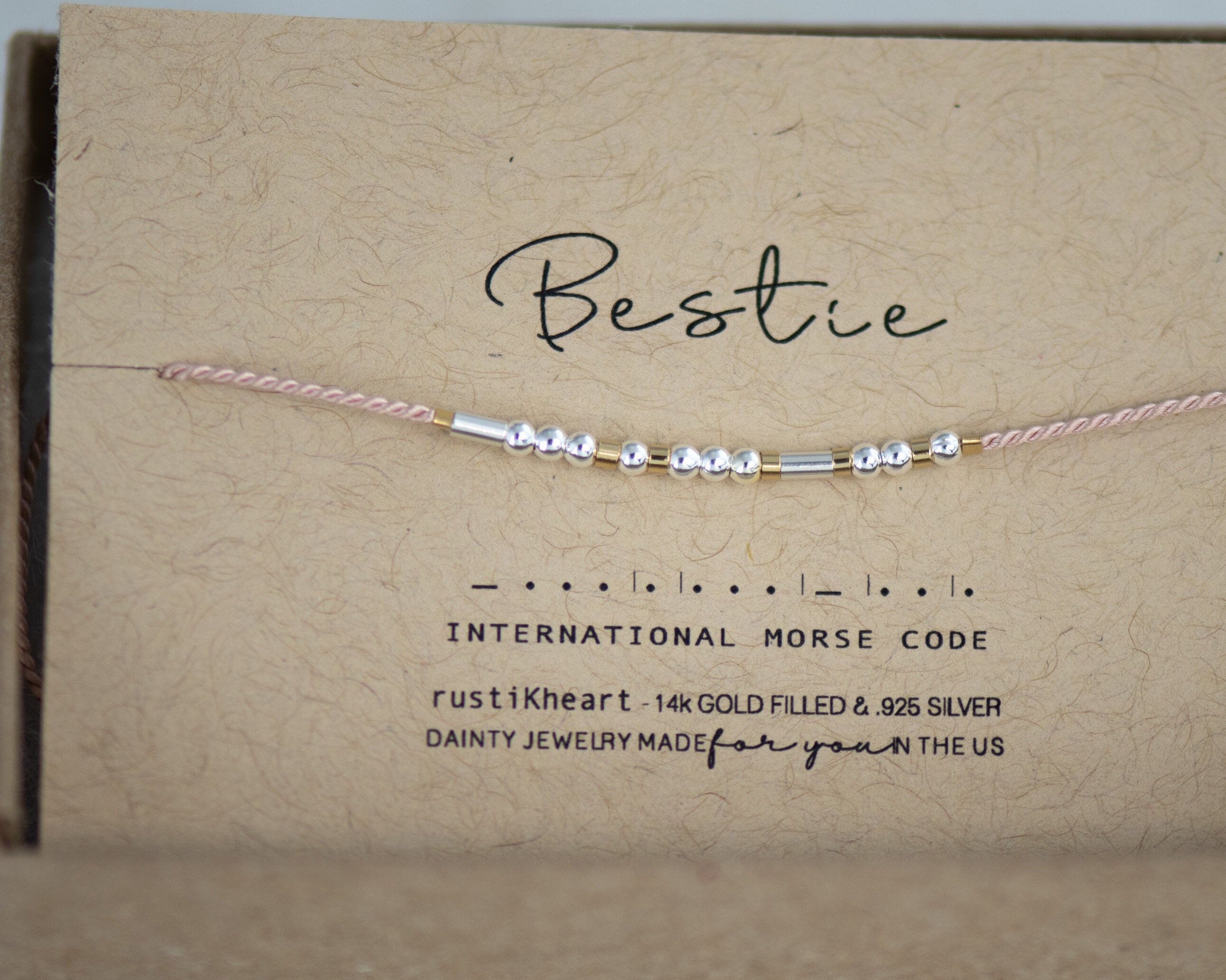 Bestie Morse Code Bracelet Strong Morse Code Bracelet Etsy