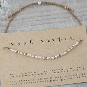 Bestie Morse Code Bracelet Bestie Gift Bracelet Sterling Silver ...