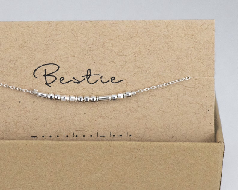 Morse Code Bestie Bracelet Best Friend T Bestie Morse Etsy