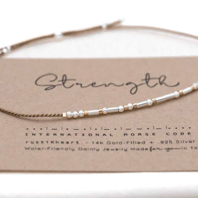 Morse Code Bracelet - Etsy