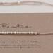 Bestie Morse Code Bracelet or Personalize With Any Custom Word in Morse ...