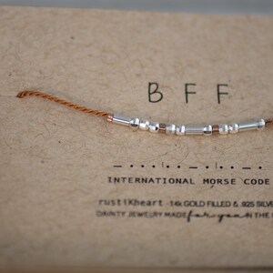 Bestie Morse Code Bracelet Bestie Gift Bracelet Sterling Silver ...