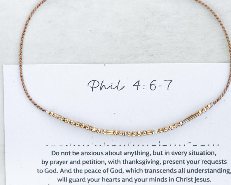 Christian Friendship Morse Code Bracelet, 14K GF, Proverbs 27:9 or ...
