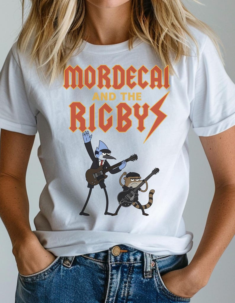 Mordecai and the Rigbys Band Merch Shirt, Mordecai and Rigby Tee ...