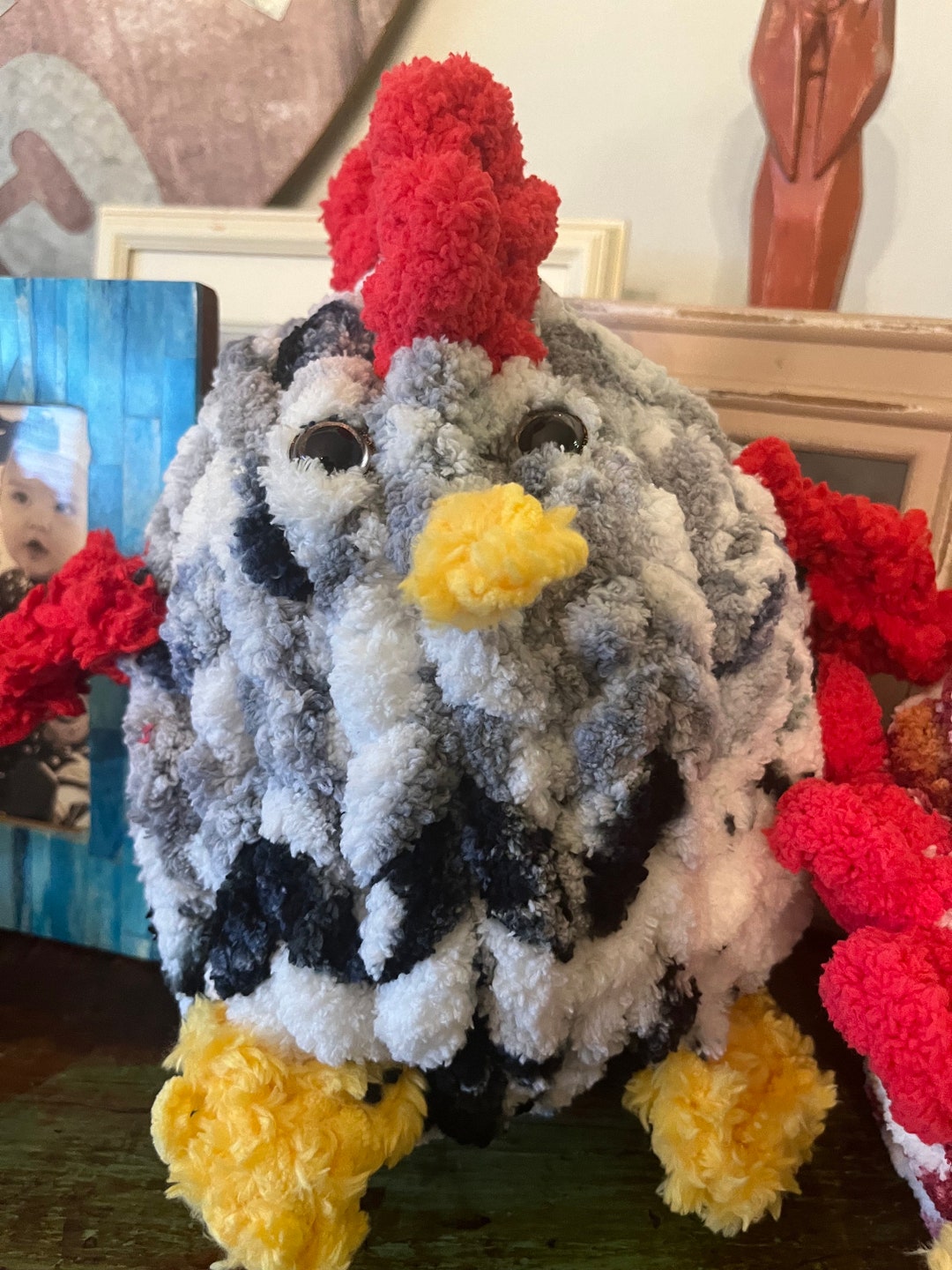 Hand Knitted Chickens (various Sizes) - Etsy