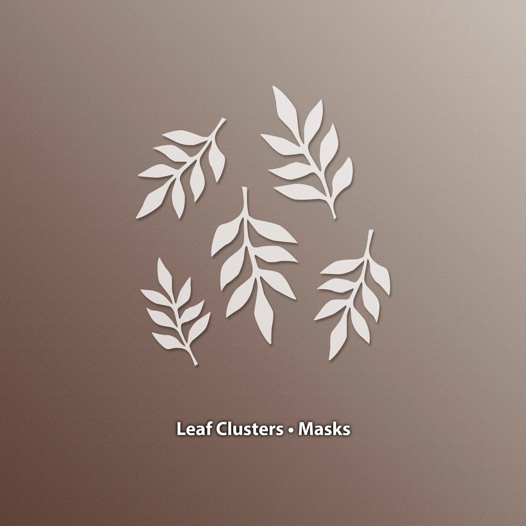 Leaf Cluster Masks, Mixed Media Supply - Etsy