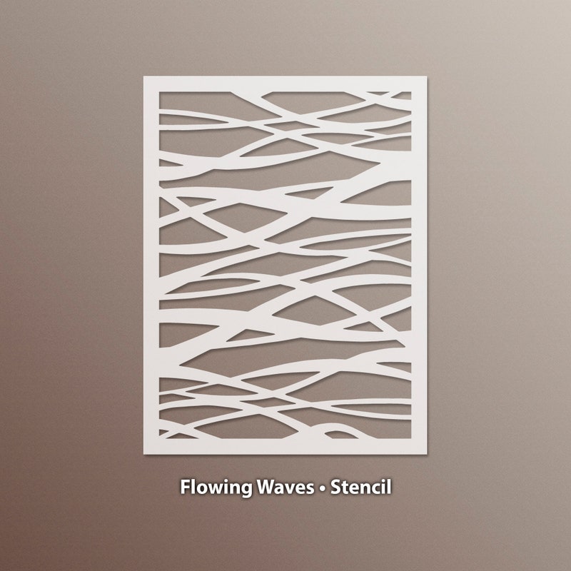 Wave Stencil - Etsy