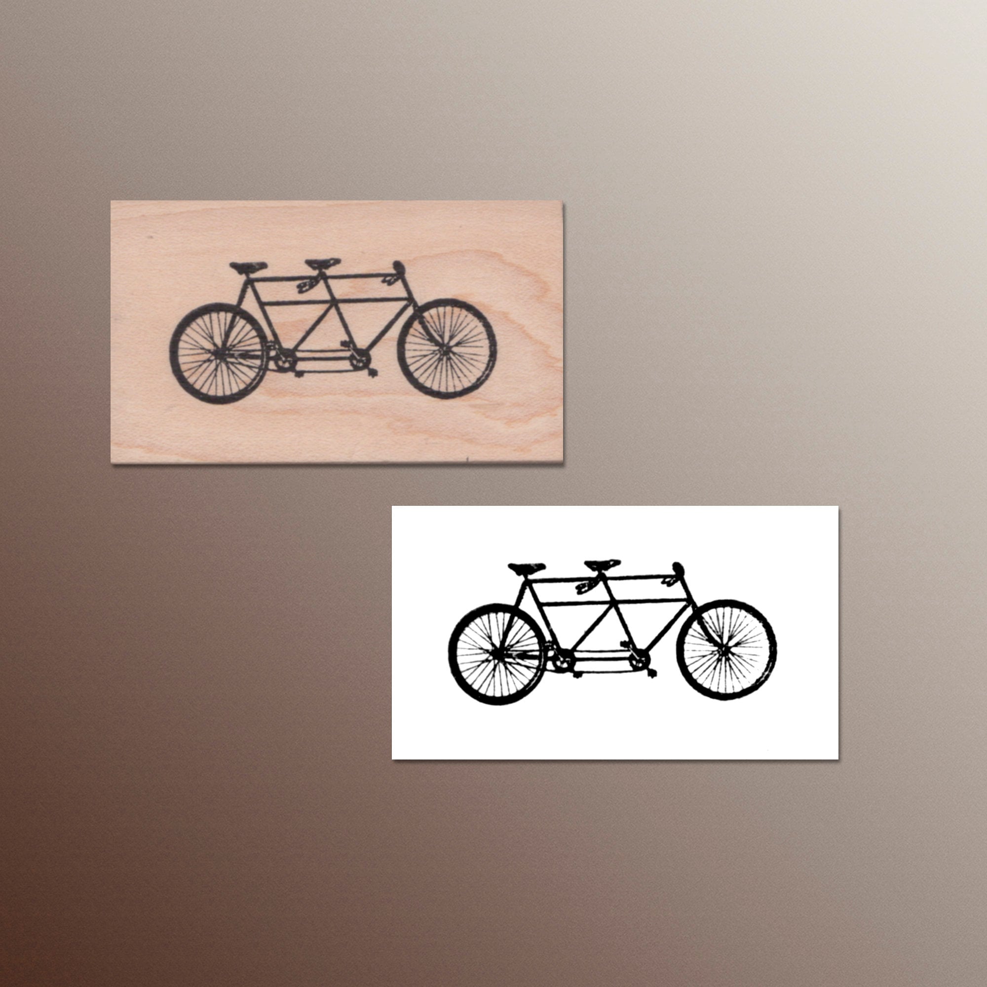 Bicycle Rubber Stamp by Paper Source | Etsy
