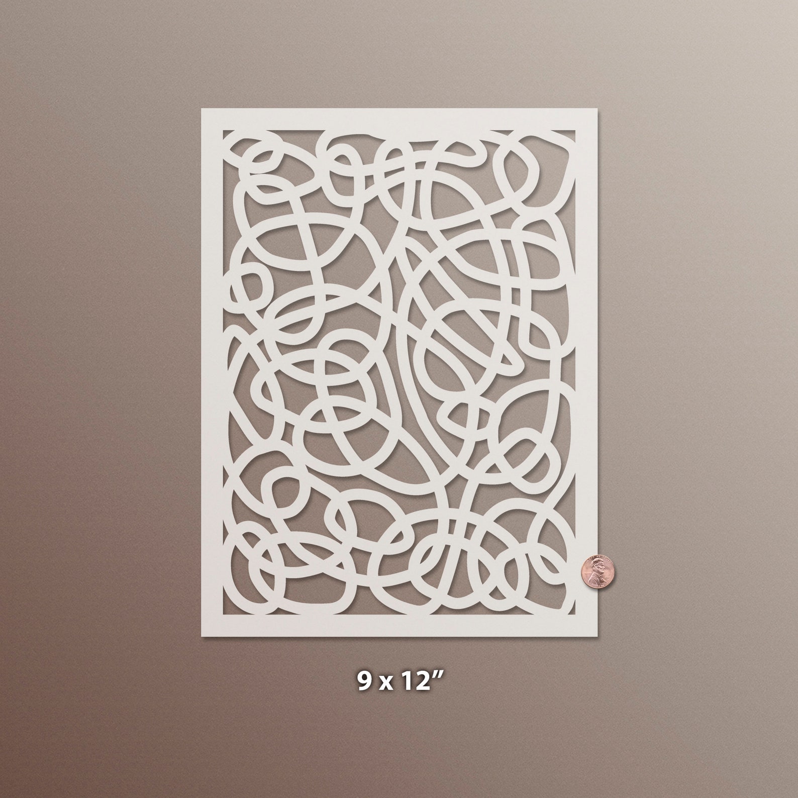 Scribbles Stencil - Etsy