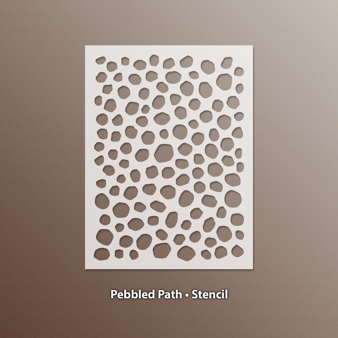Pebble Path Stencil - Etsy