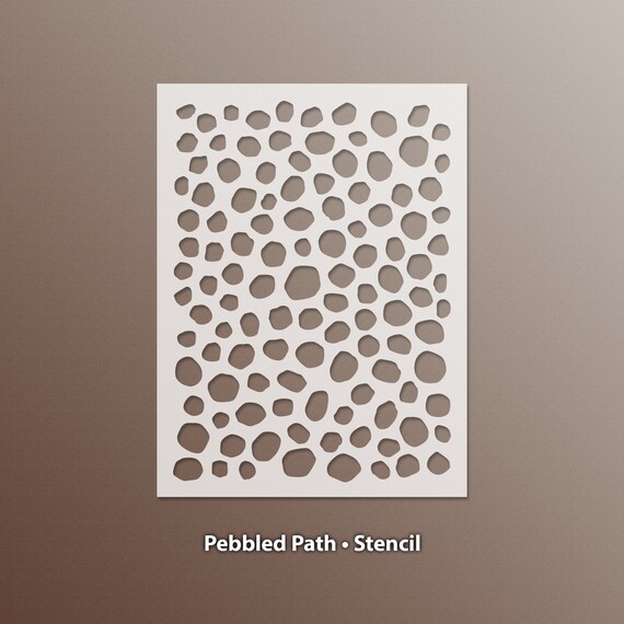 Pebble Path Stencil - Etsy