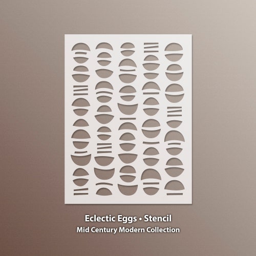Mod Moons Stencil Mid Century Modern Design Collection - Etsy