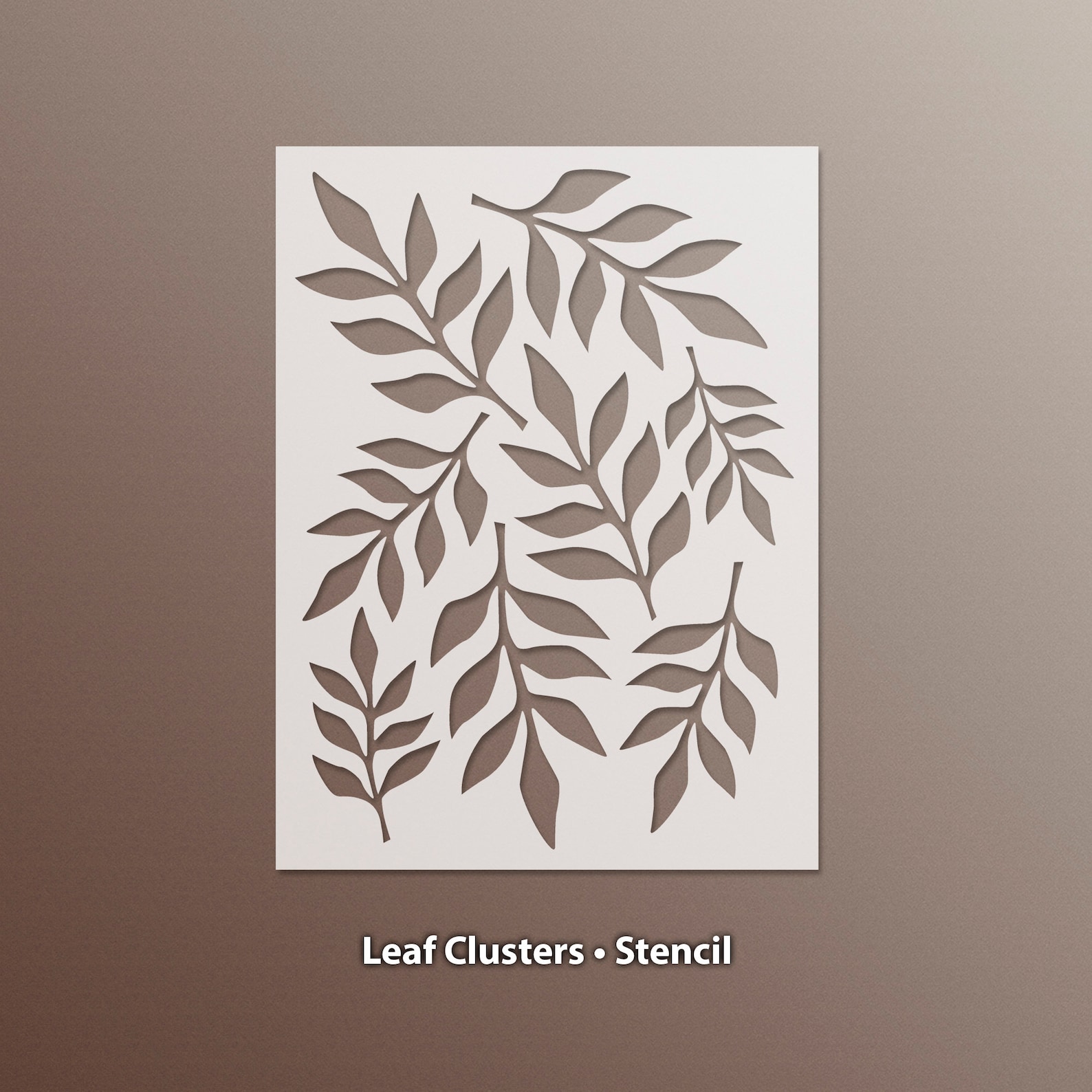 Leaf Clusters Stencil - Etsy