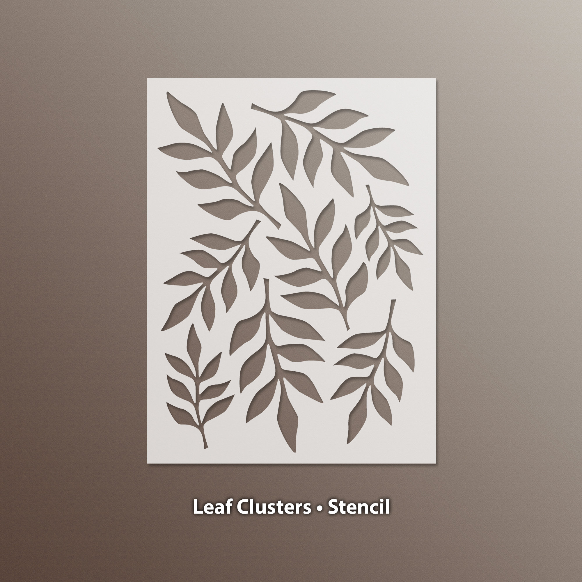 Leaf Clusters Stencil - Etsy