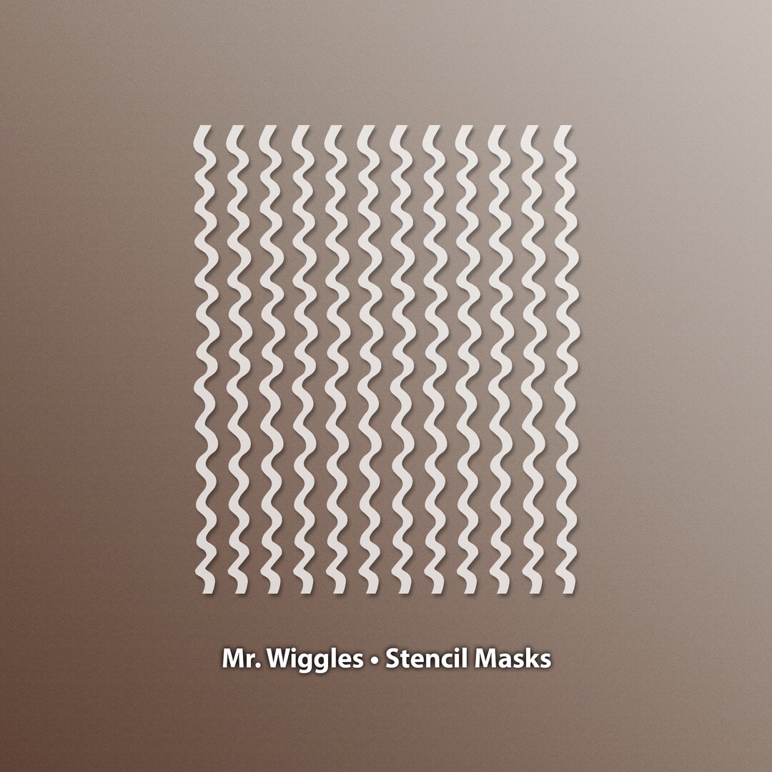 Wiggles Stencil Masks - Etsy