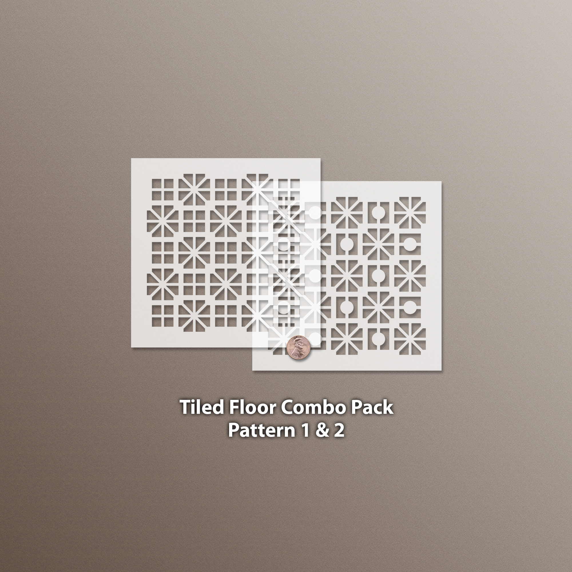Tiled Floor Patterns Stencil | Etsy