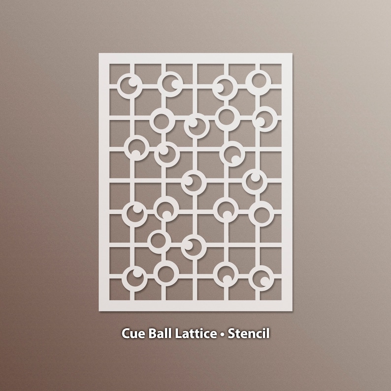 Cue Ball Lattice Stencil - Etsy