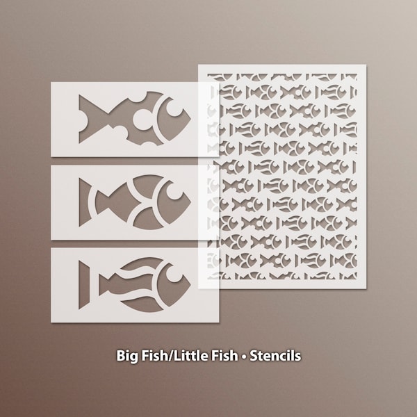 Large Fish Stencil - Etsy