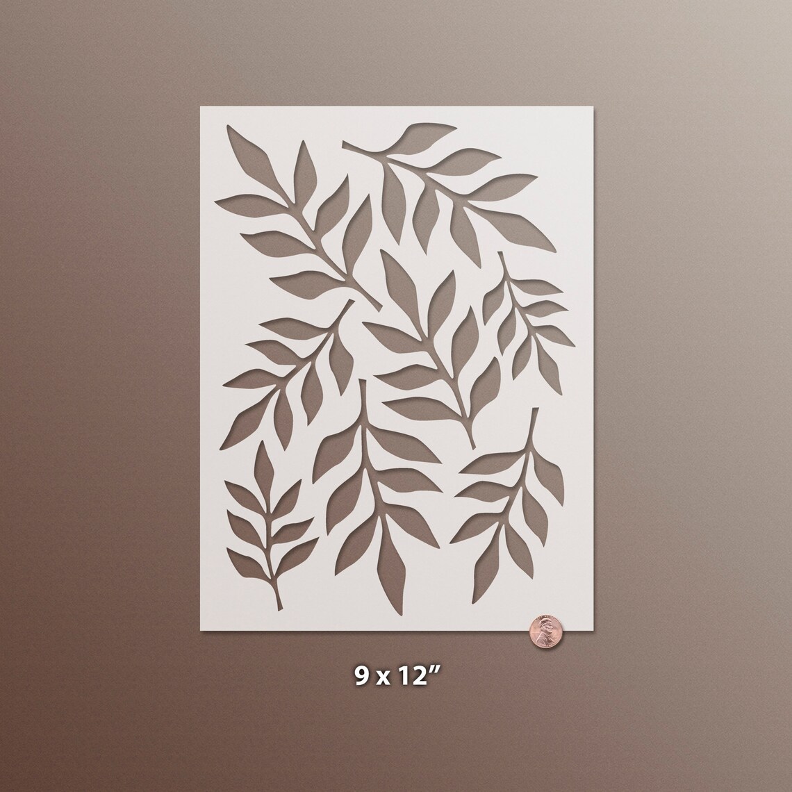 Leaf Clusters Stencil - Etsy