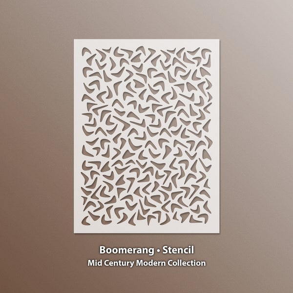 Mid Century Stencil - Etsy