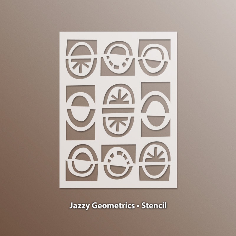 Geometric Stencil - Etsy