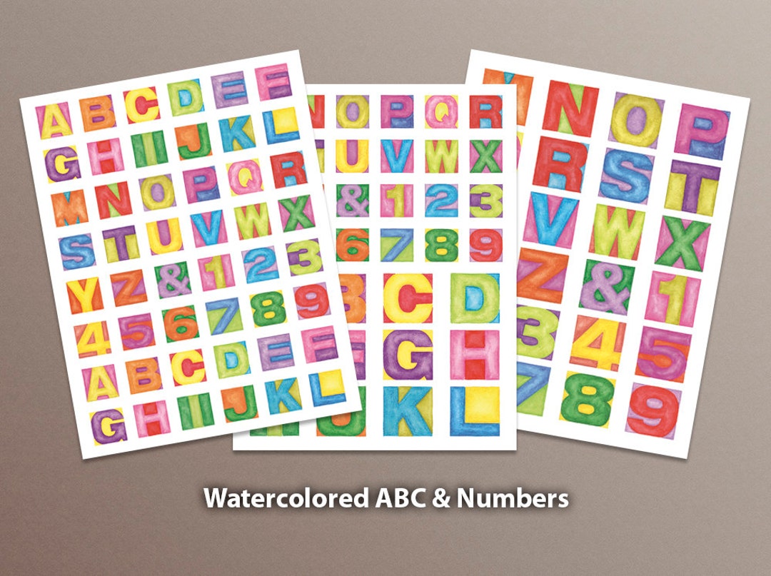 Alphabet abcs Clip Art, Digital Download - Etsy