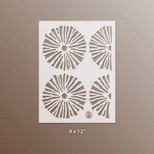 Firework Floral Stencil - Etsy