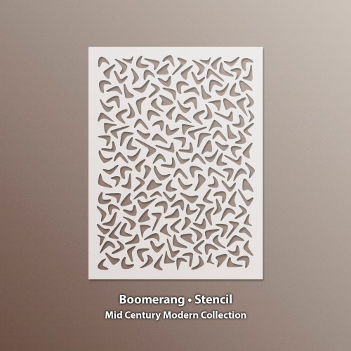 Mod Moons Stencil Mid Century Modern Design Collection - Etsy