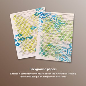 Fish Scales Stencil - Etsy