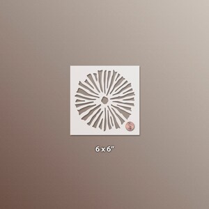 Firework Floral Stencil | Etsy