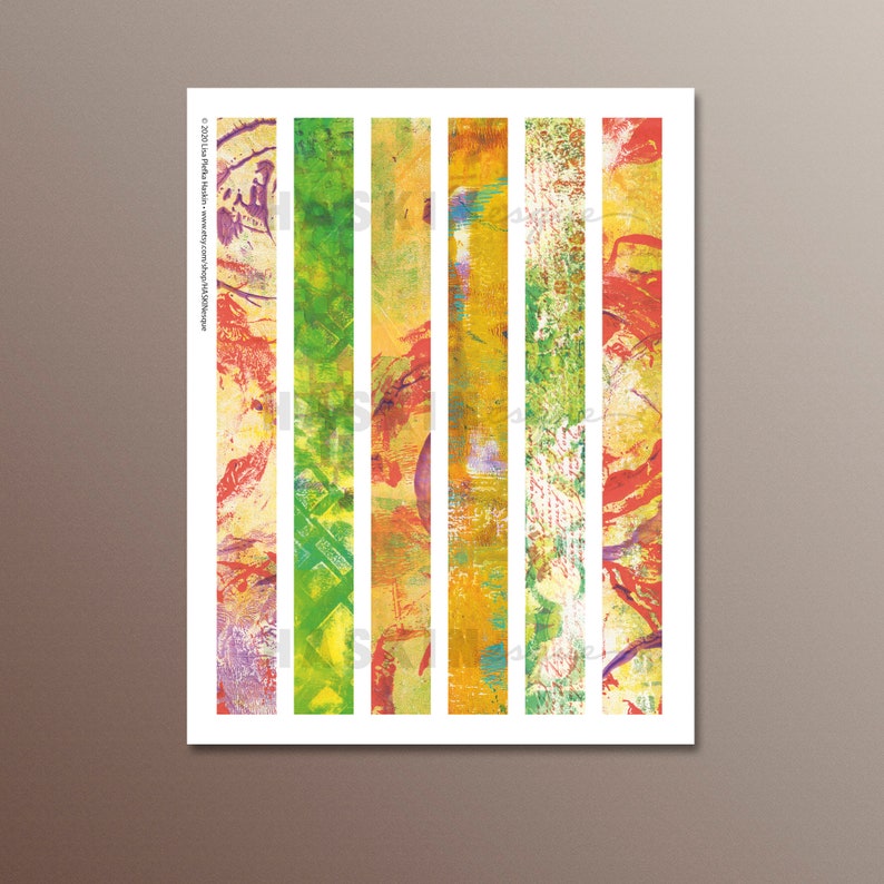 Collage Border Strips Digital Download - Etsy