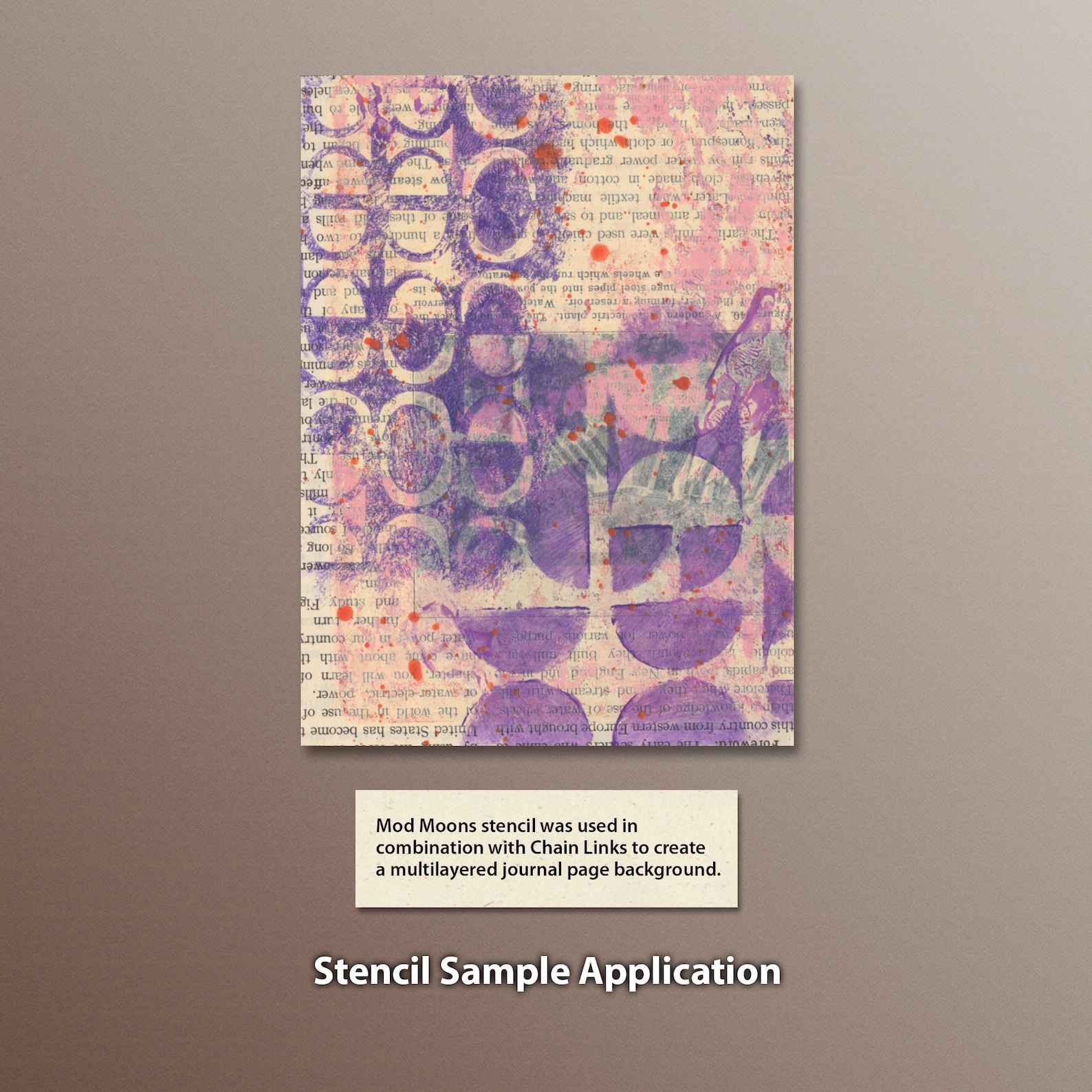 Mod Moons Stencil Mid Century Modern Design Collection - Etsy