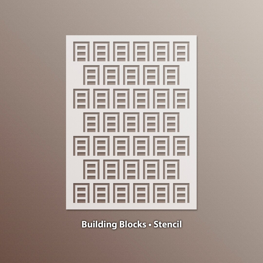 Building Blocks Stencil - Etsy