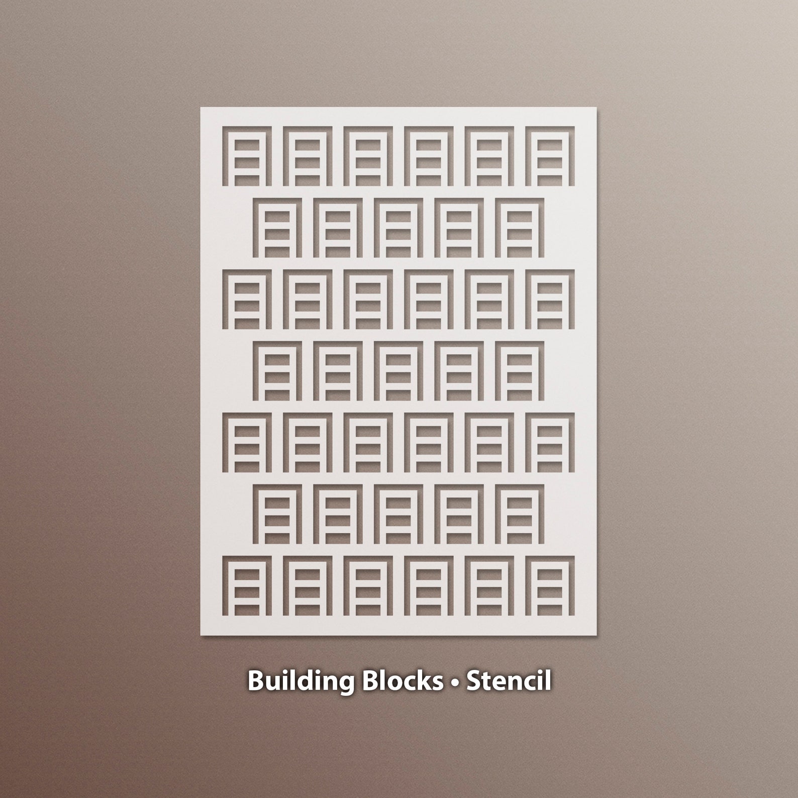 Building Blocks Stencil - Etsy